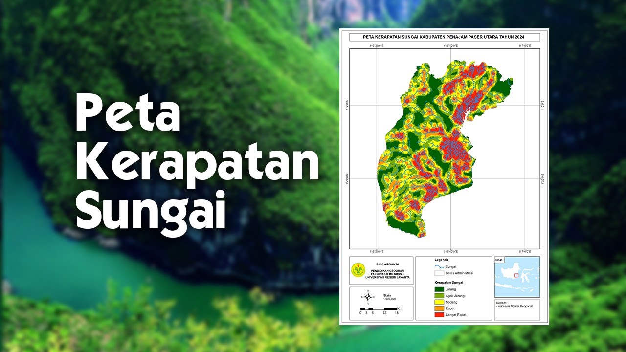 Membuat Peta Kerapatan Sungai Menggunakan ArcGIS - YouTube