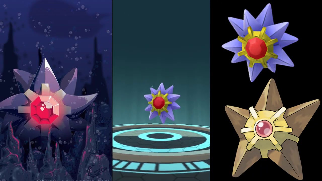 EVOLUCION DE STARYU A STARMIE - YouTube