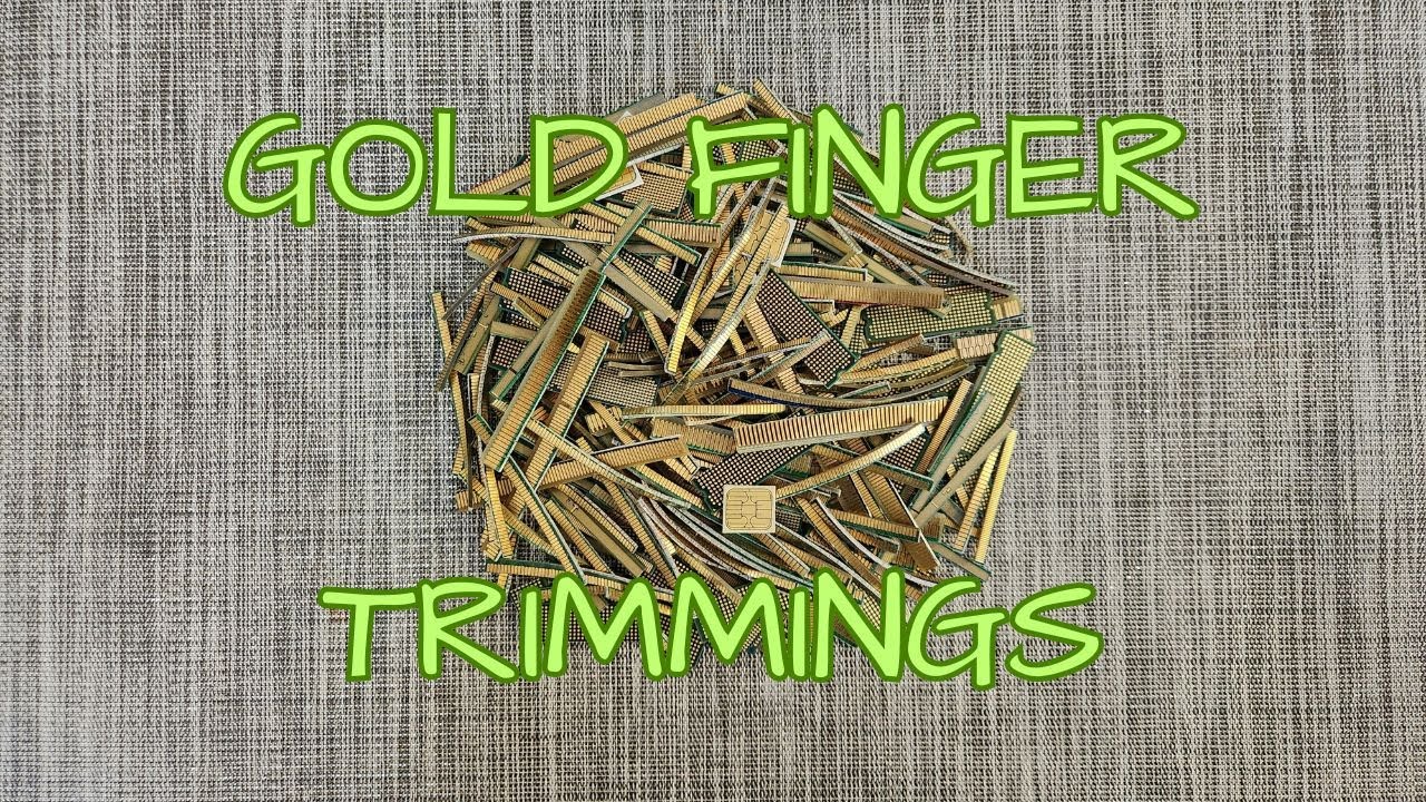 Recovering & Refining Gold From Gold Finger Trimmings | Expansion Cards ...
