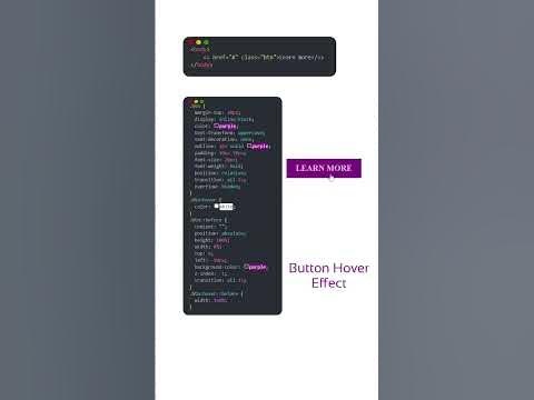 Awesome Button Hover Effect Using HTML And CSS || #html #css #javascript #coding #shorts #short ...