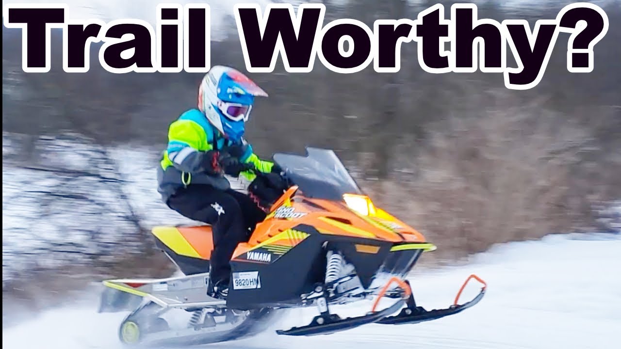 IN ACTION! Yamah Snoscoot 200 Youth Snowmobile, Arctic Cat ZR 200 & Ski ...