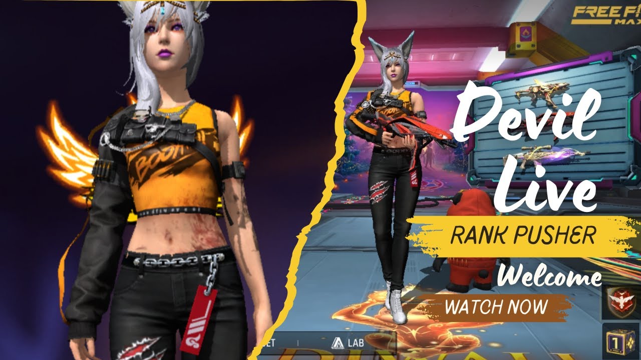 Trying Free Fire Max In PC X Deepak is live as Devil - YouTube