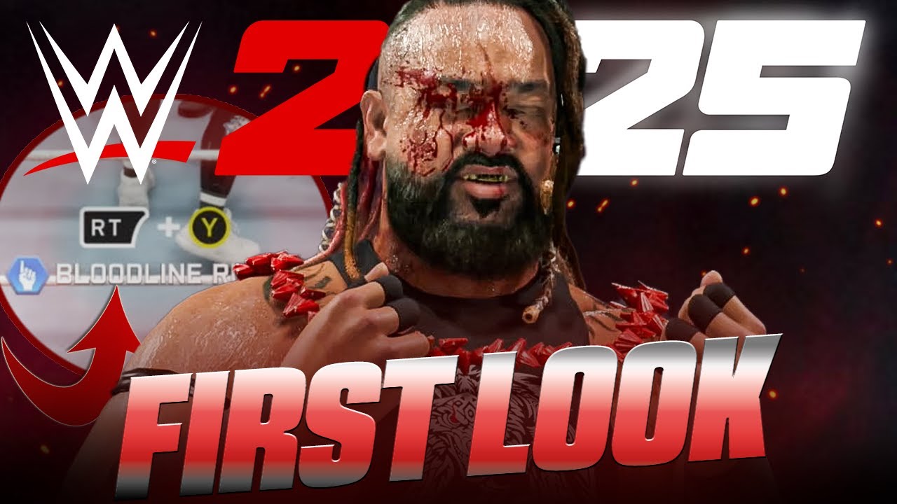WWE 2K25 FIRST LOOK AT THE BLOODLINE RULES MATCH! - YouTube