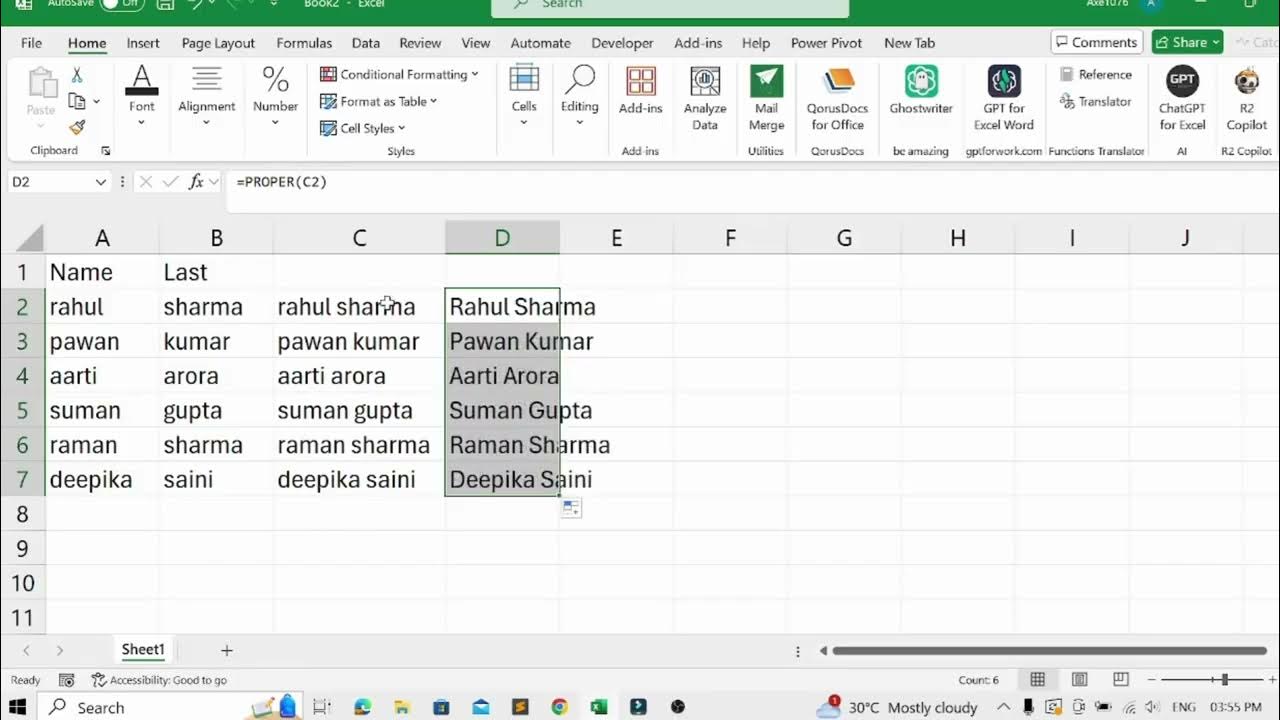 Mastering Flash Fill in Excel: Automate Your Data Entry with Ease &Time-Saver - YouTube