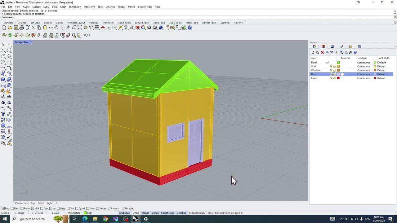 Rhino Introduction Tutorial - Part 1 - YouTube