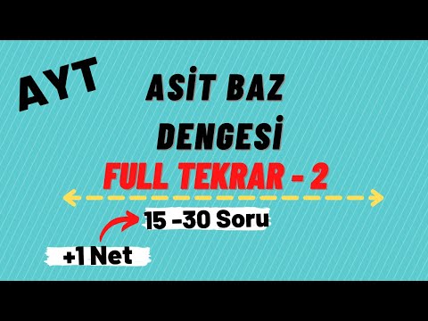 Sulu Çözeltilerde Denge Full Tekrar | Soru Çözümü | Kimya - AYT #2