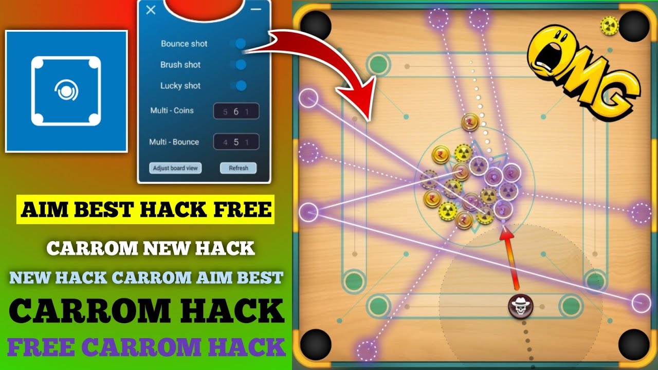 Aim Best Hack Free | Carrom Pool New Hack New Best Carrom Hack 🔥 How To ...