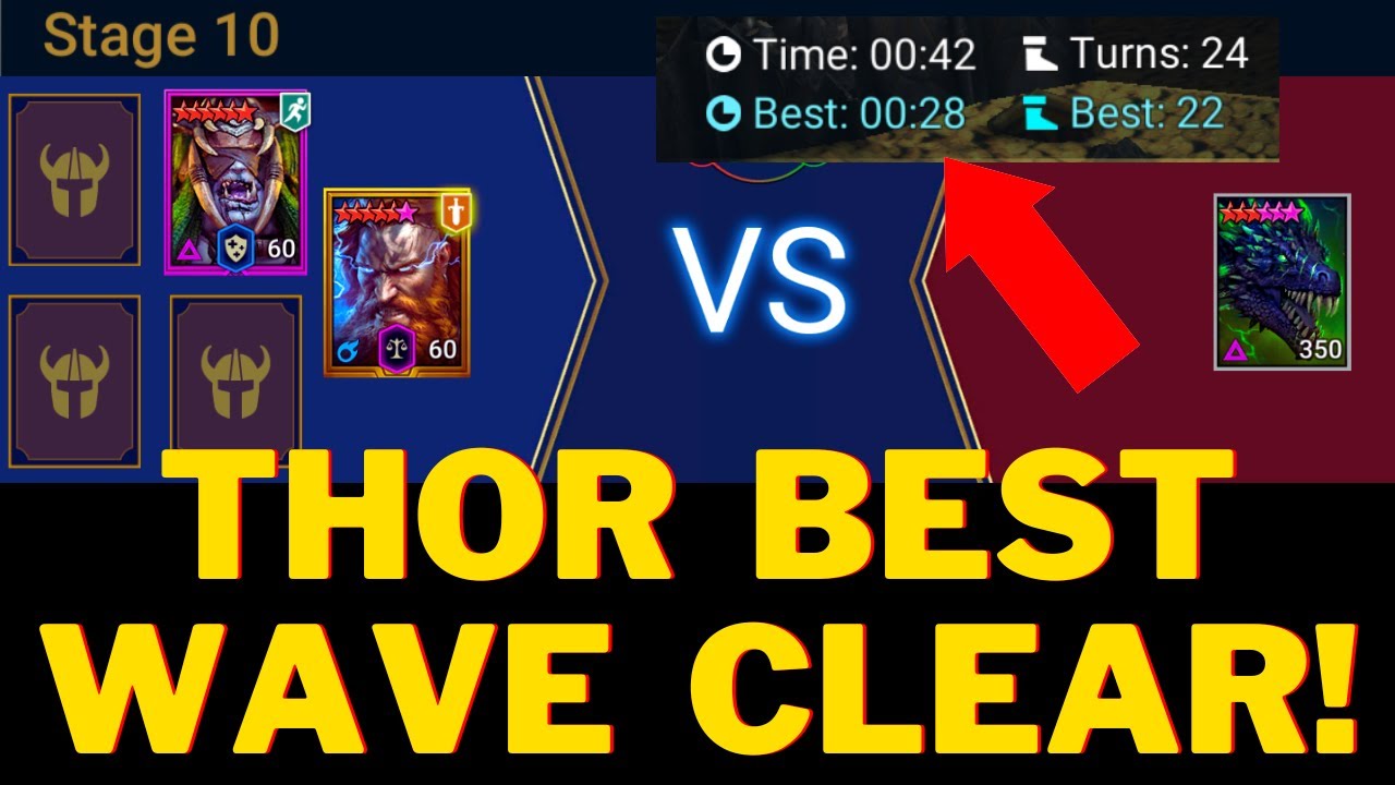 Speed Farm Drago 10Hard with Food... Thor SOLO KILL Waves So Easily ...