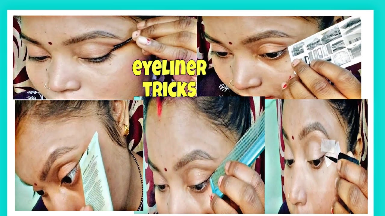 Top 5 winged eyeliner hack for beginners ||eyeliner tricks - YouTube