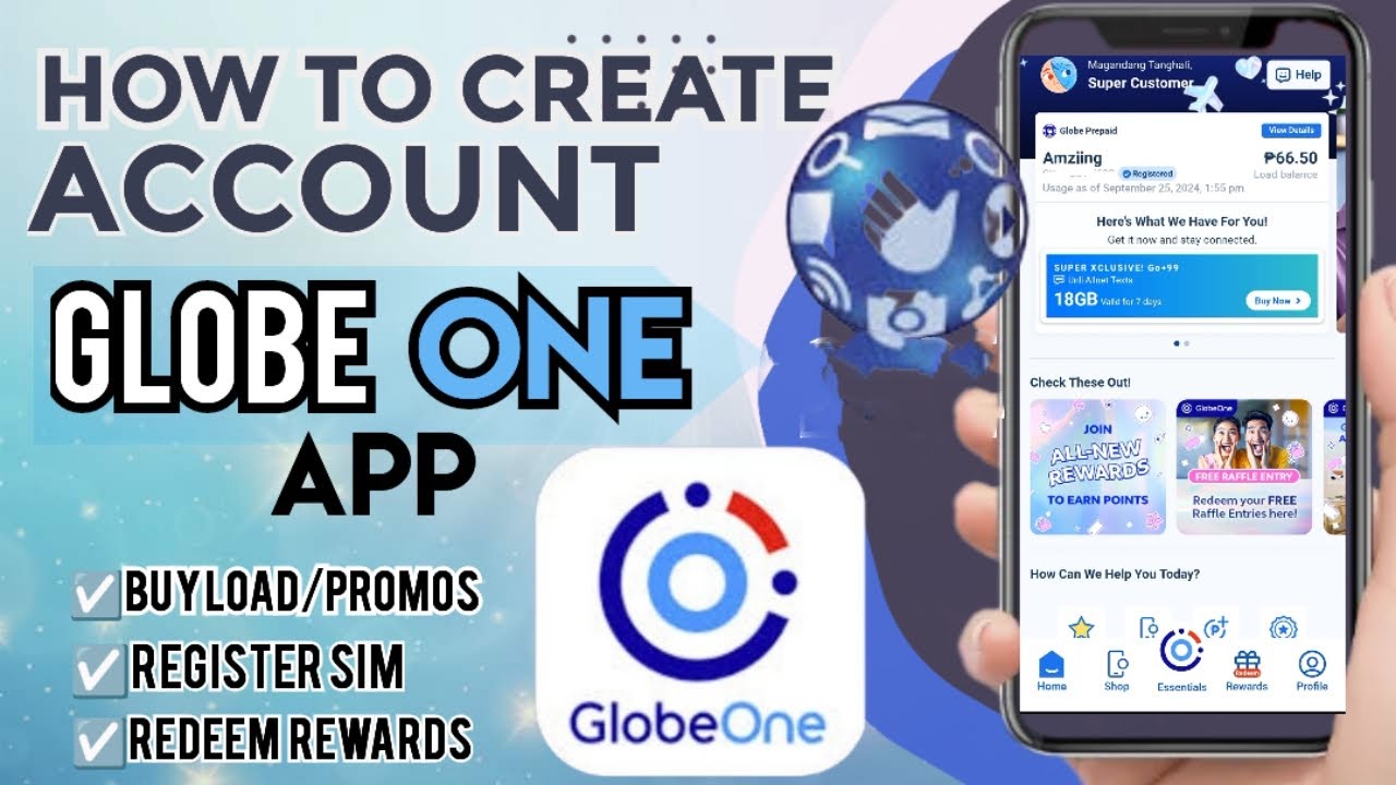 Globe One app tutorial | How to create account in Globe one - YouTube