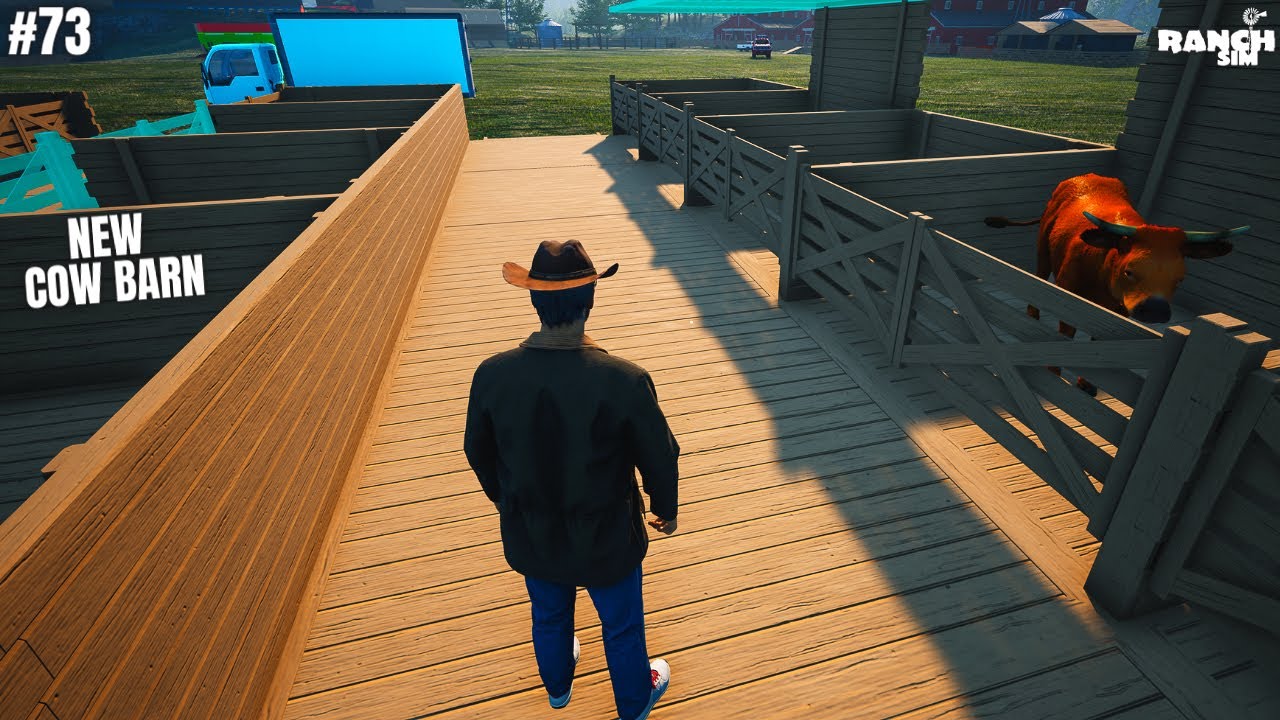 CUSTOM COW BARN FOR 20 COWS | RANCH SIMULATOR PART 73 IN HINDI - YouTube