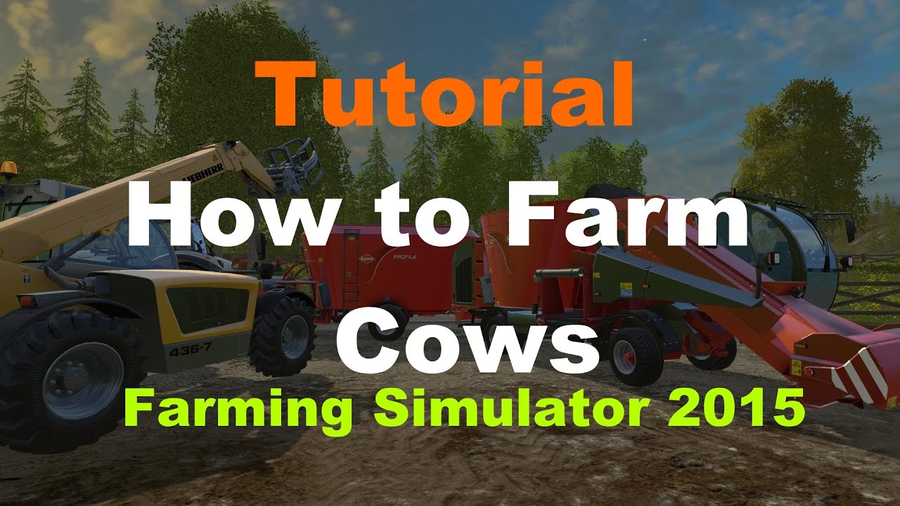 Tutorial - Farming Simulator 2015 - How to Farm Cows - YouTube