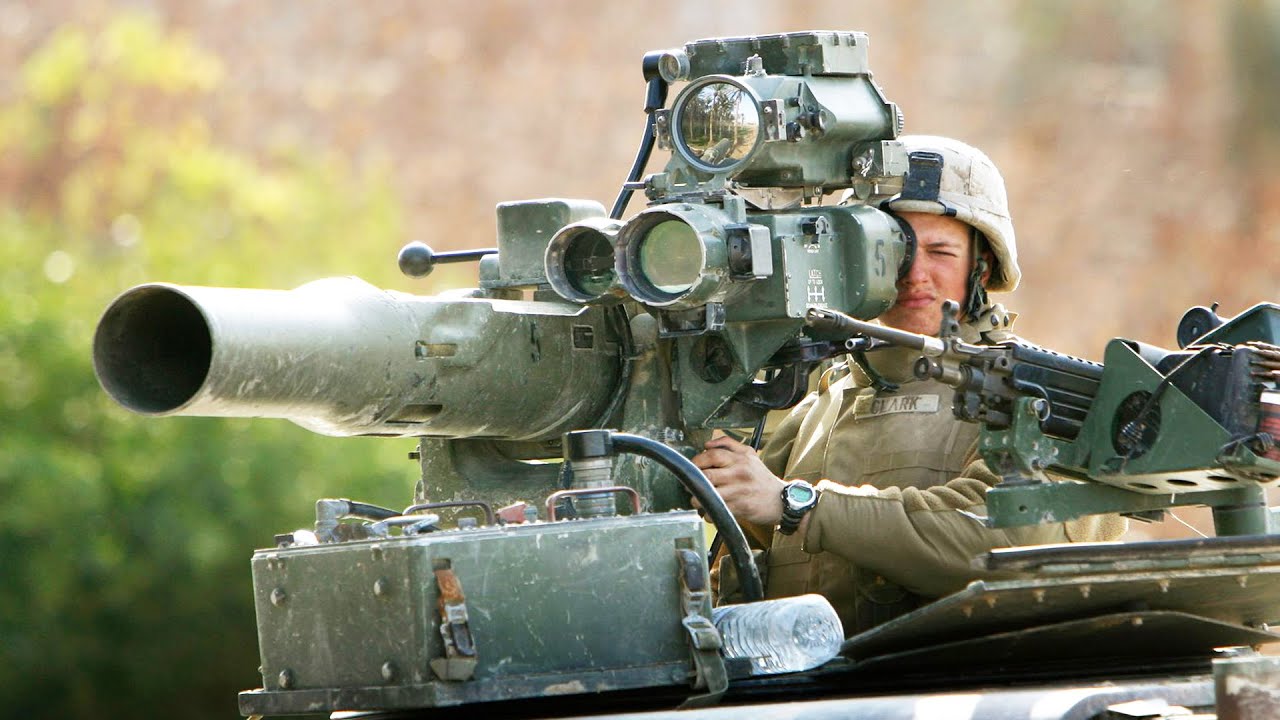 US Army BGM-71 TOW Anti-Tank Missile System at Exercise in the United ...