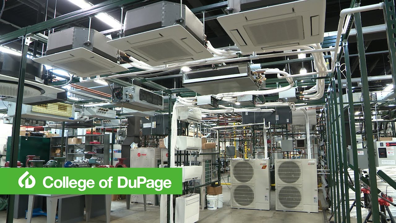 College of DuPage: HVACR Lab Tour -Variable Refrigerant Flow Technology ...