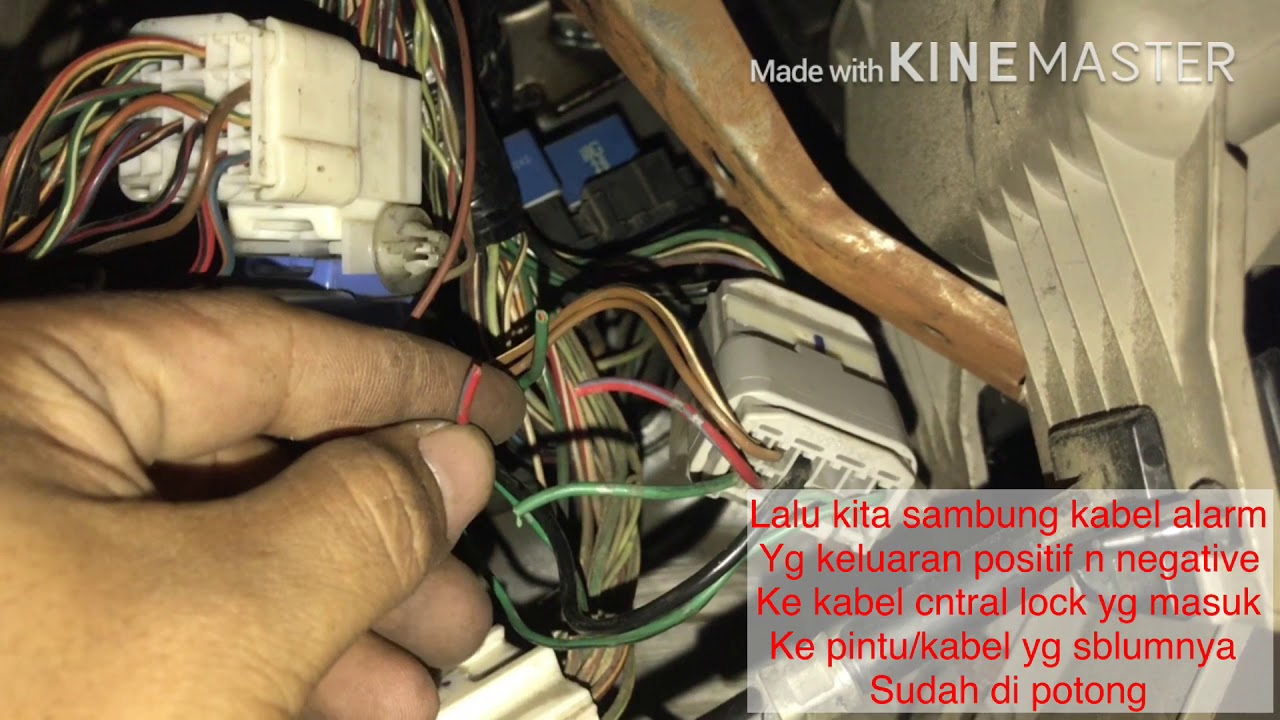 Cara pasang remote/alarm mobil apv - YouTube