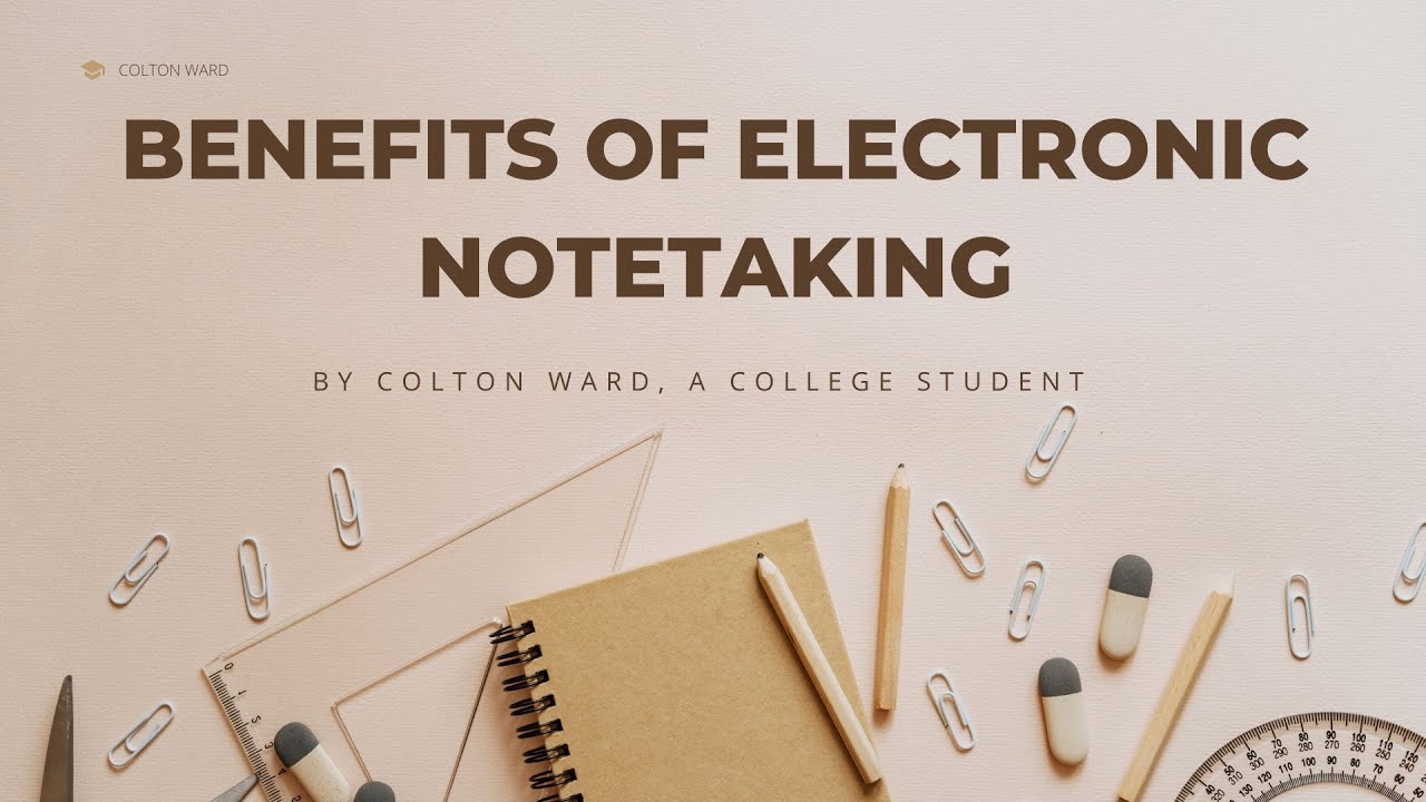 Benefits of electronic note-taking (from a college student) - YouTube