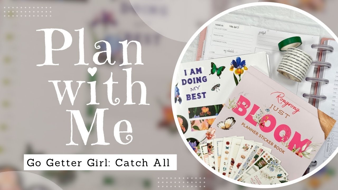 PLAN WITH ME | Go Getter Girl Planner | Go Getter Girl Daily Planner ...