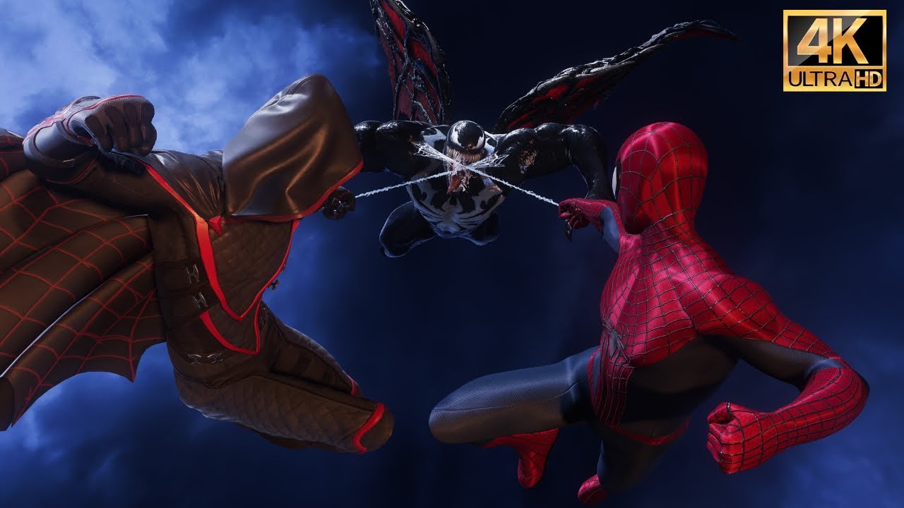 TASM 2 & Shadow-Spider Suits Vs Venom (NG+) - Marvel’s Spider-Man 2 PS5 ...
