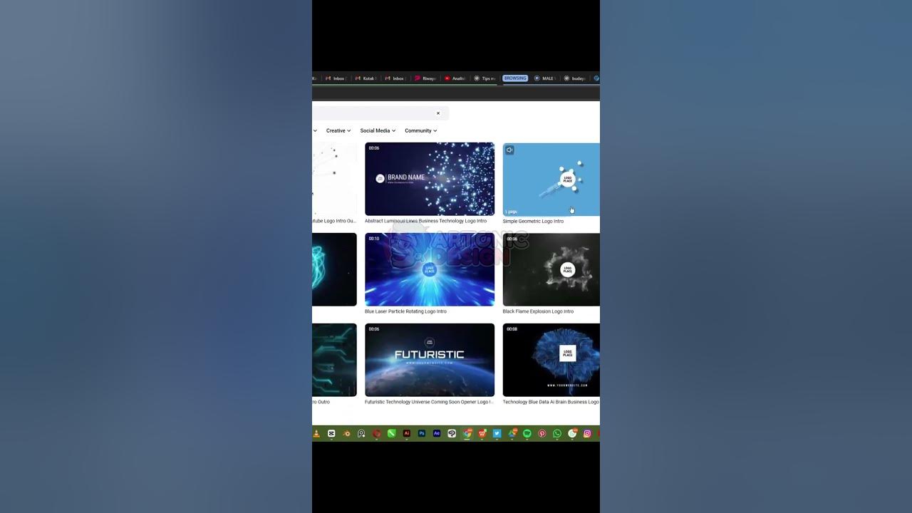 TUTORIAL MEMBUAT ANIMASI LOGO INTRO GRATIS!! INTRO YOUTUBE KEREN - MEMBUAT INTRO SENDIRI #shorts ...