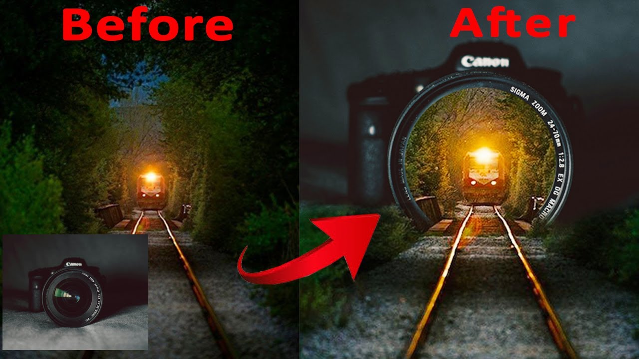how to make camera manipulation in photoshop|how to make realistic ...