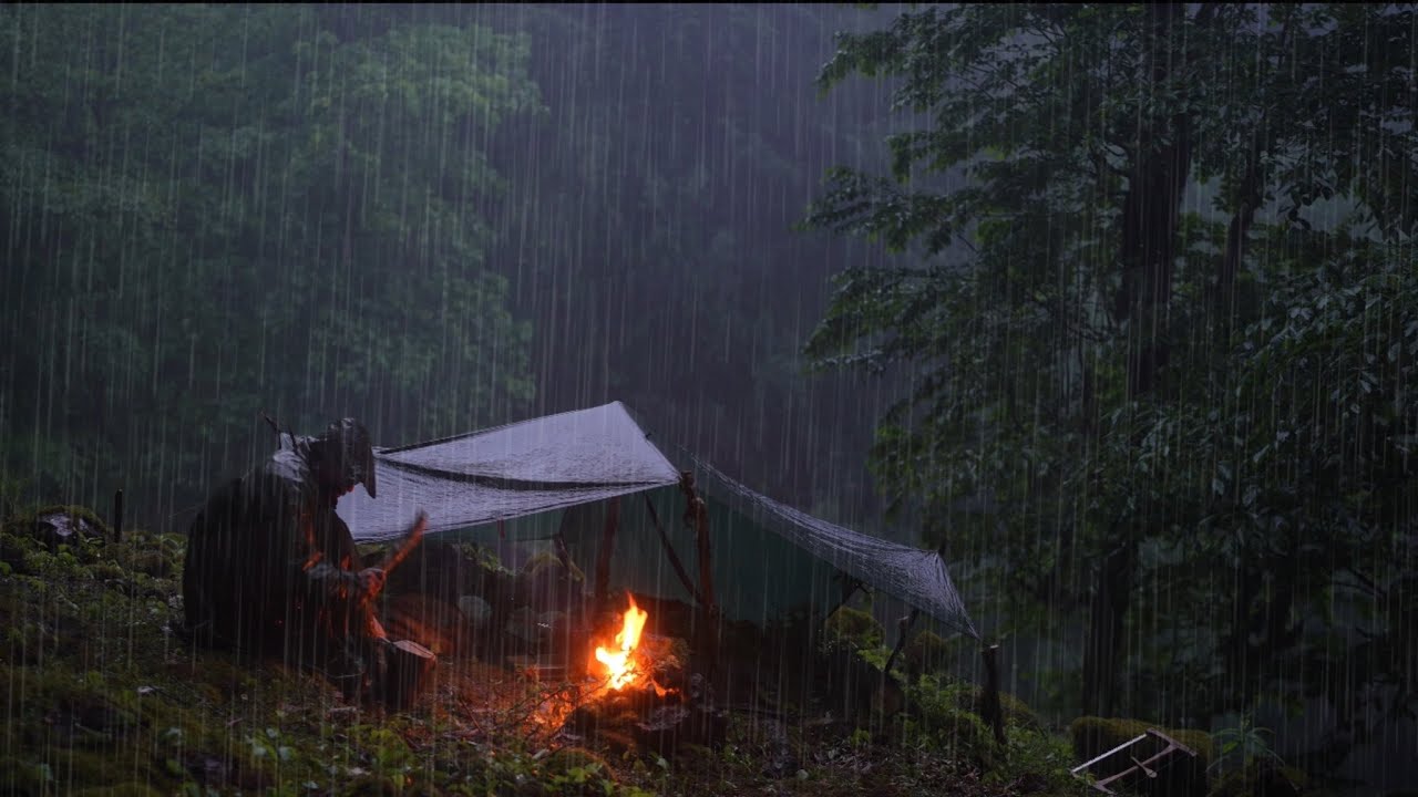 What is the best shelter for survival and camping in heavy rain? - YouTube