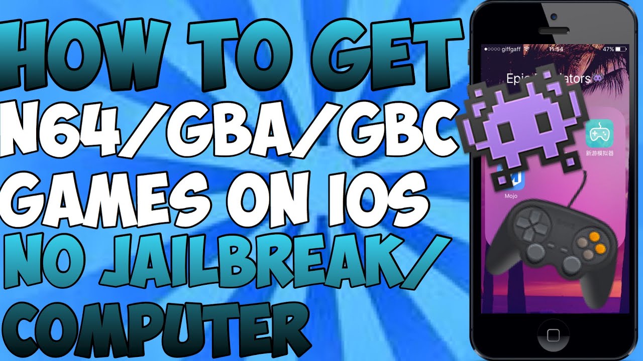 How To get N64,GBC,GBA No Jailbreak/Computer - YouTube