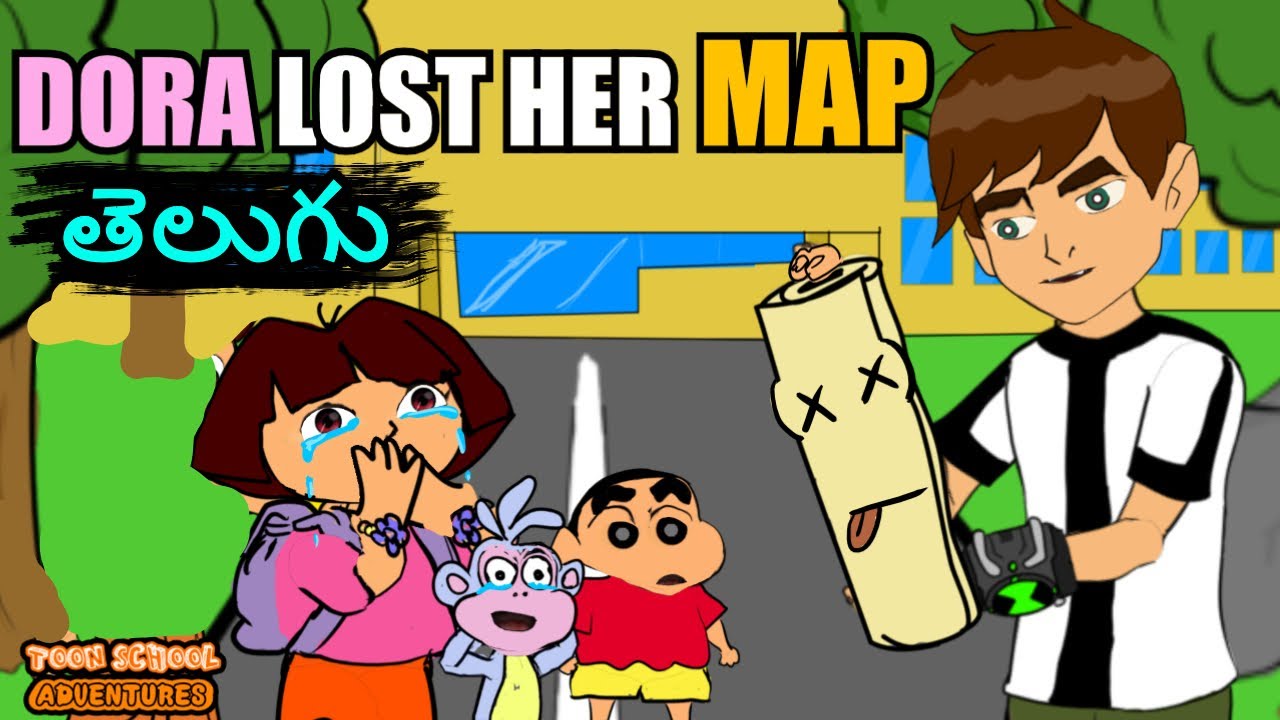 How Dora Lost Her Map తెలుగు » dora buji telugu ,shinchan telugu - YouTube