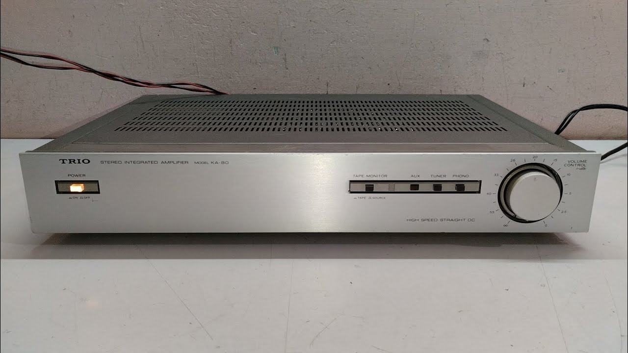 Trio KA-80 High Speed Straight DC Stereo Integrated Amplifier Sound ...