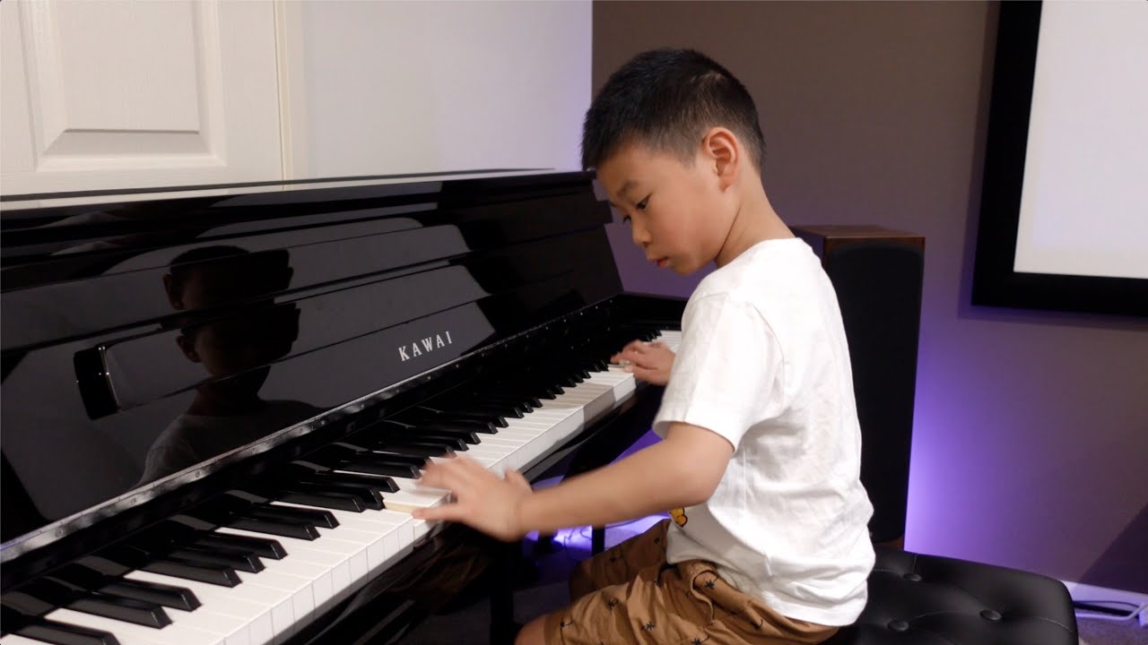 Keilen (7yo) plays Black And White Rag by George Botsford (AMEB Grade 6 ...