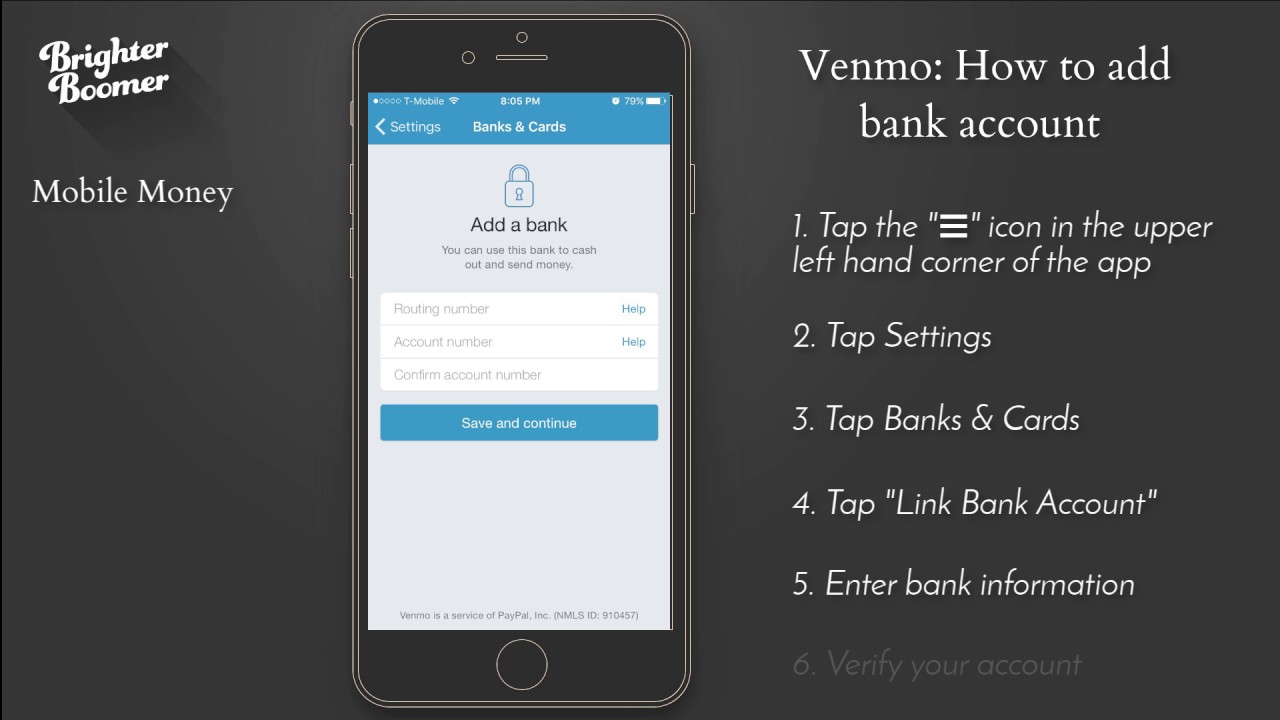 Venmo How To Add Bank Account SC YouTube