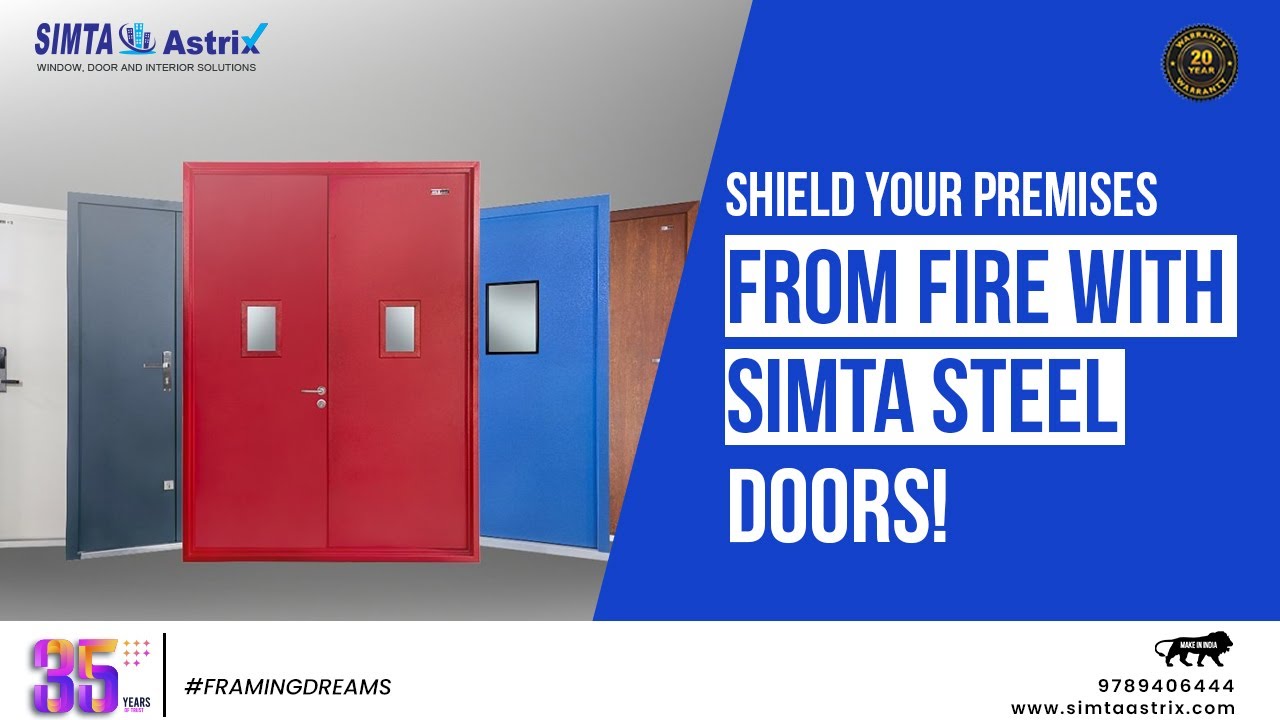 Simta Astrix Fire-Resistant Steel Door | Up to 3 Hrs of Fire Protection ...