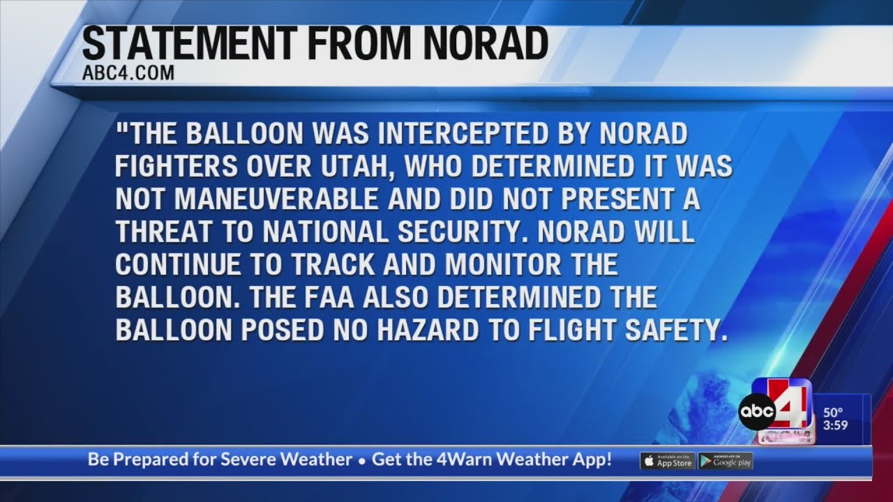 Balloon with unknown origins detected, intercepted over Utah - YouTube