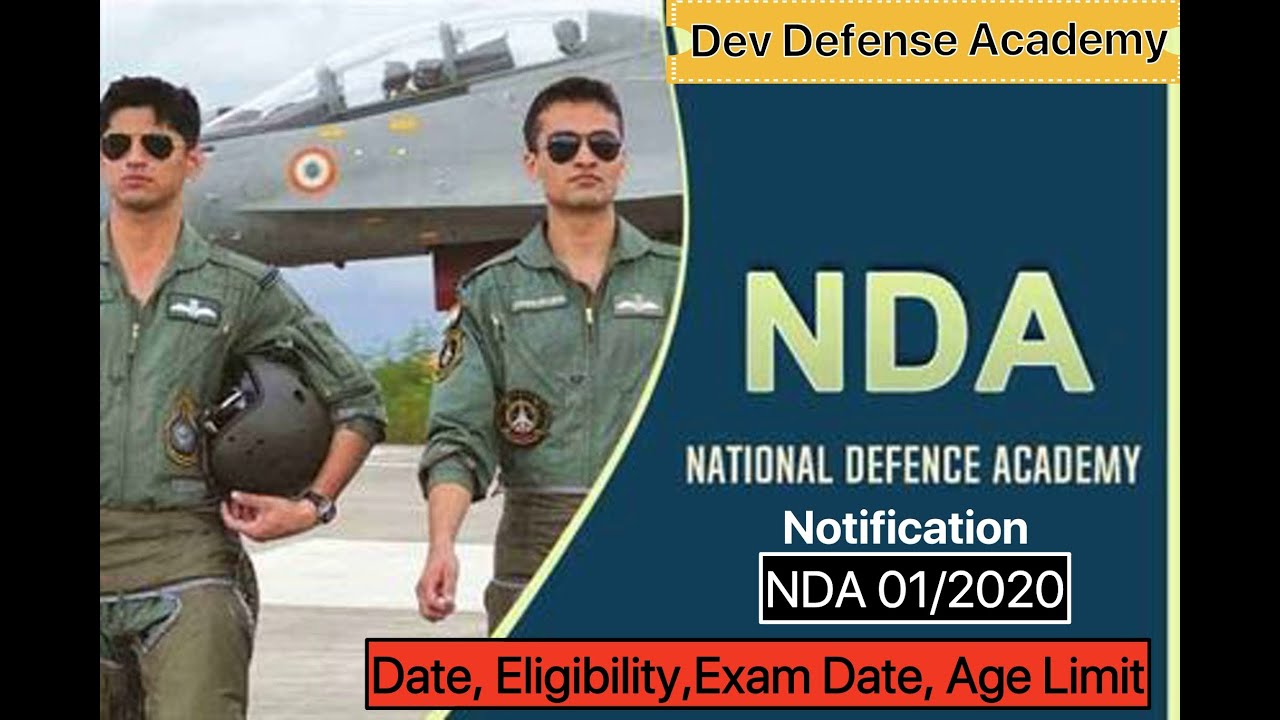 NDA Notification - NDA 1/2020, Date Eligibility, Age Limit - Dev ...