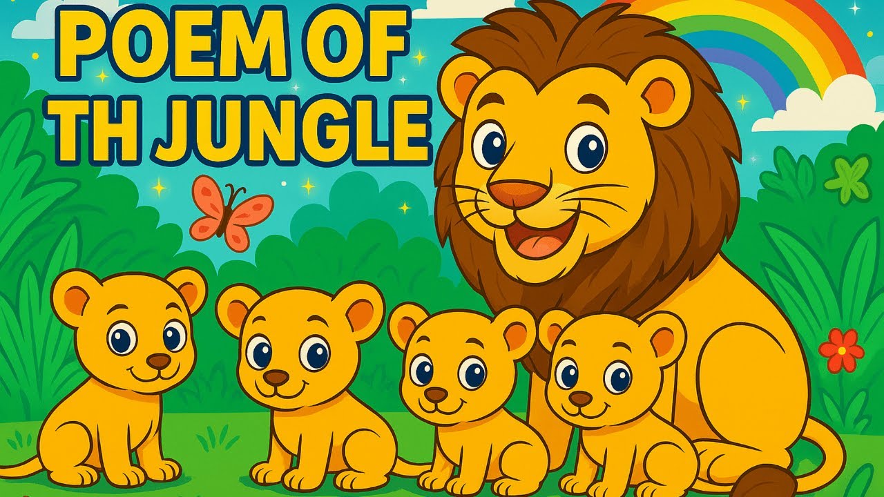 Lion and His Little Cubs | Jungle Adventure Poem for Kids | Fun ...