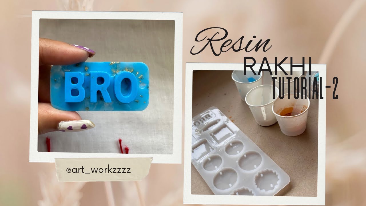 Resin Rakhi Tutorial Part 2 ️ | Resin art - YouTube