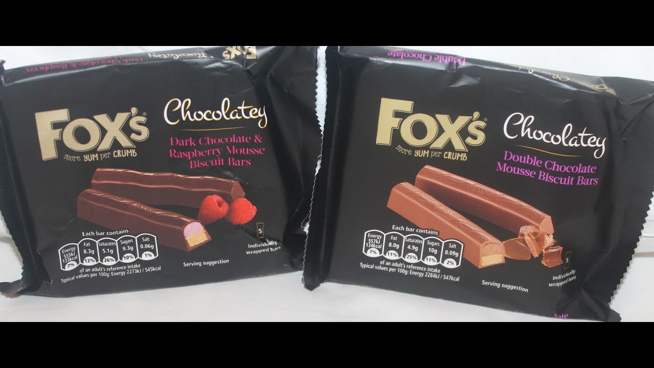 Fox’s Chocolatey Mousse Biscuit Bars: Dark Chocolate & Raspberry and ...