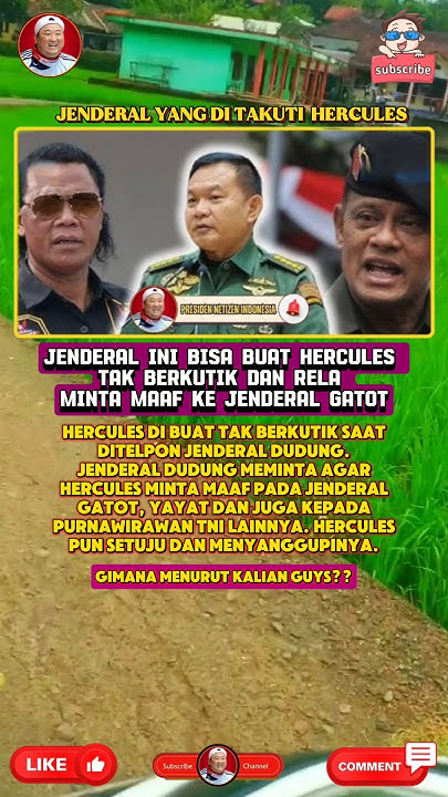 Jenderal Ini Bisa Buat Hercules Tak Berkutik dan Rela Minta Maaf ke Jenderal Gatot #shorts - YouTube