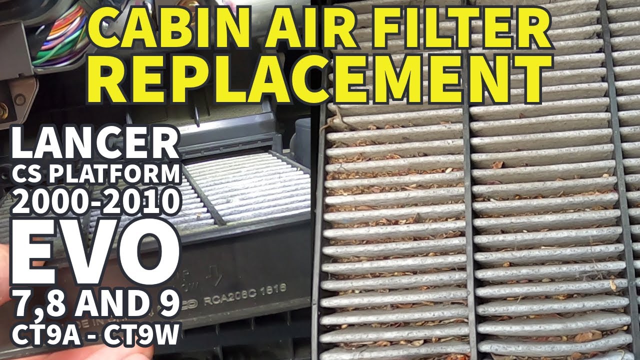 Mitsubishi Lancer Cabin Air Filter Replacement - 2000-2010 CS Platform ...