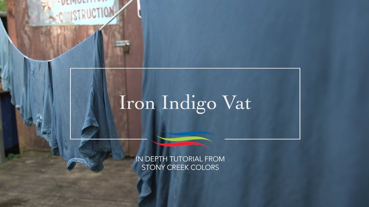 Natural Indigo Dyeing Iron Vat How To Video - YouTube