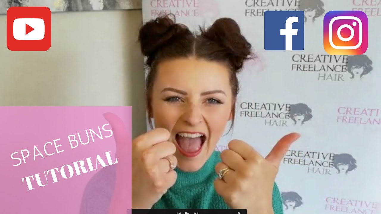 QUICK + EASY Space Buns | DIY TUTORIAL - YouTube