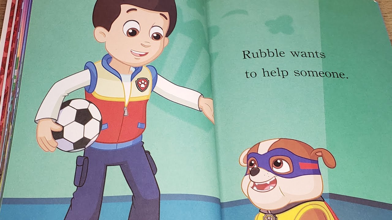 🐶🚓 Vamos a Leer/Lets read PAW Patrol 🦸‍♂️ Rubble to the Rescue - YouTube