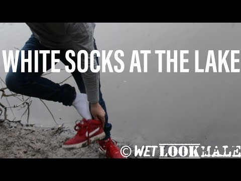 White socks at the lake