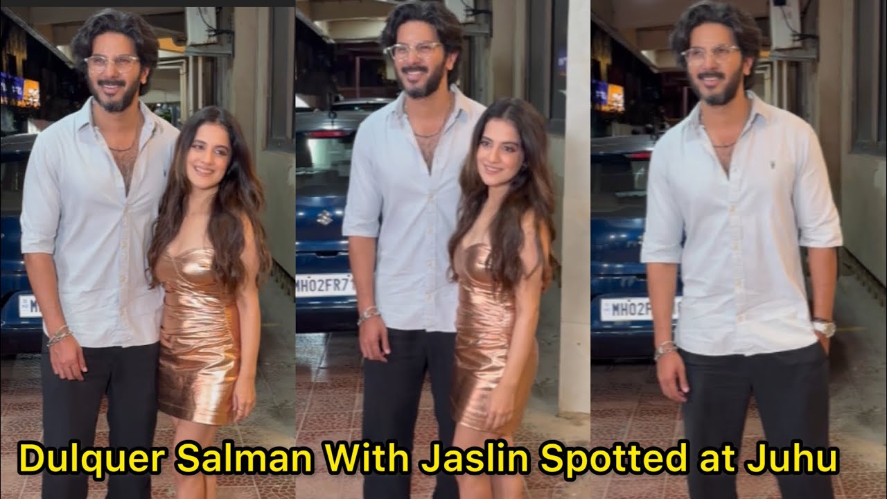 South Actor Dulquer Salman With Jaslin Gets Captured by Media At Juhu ...