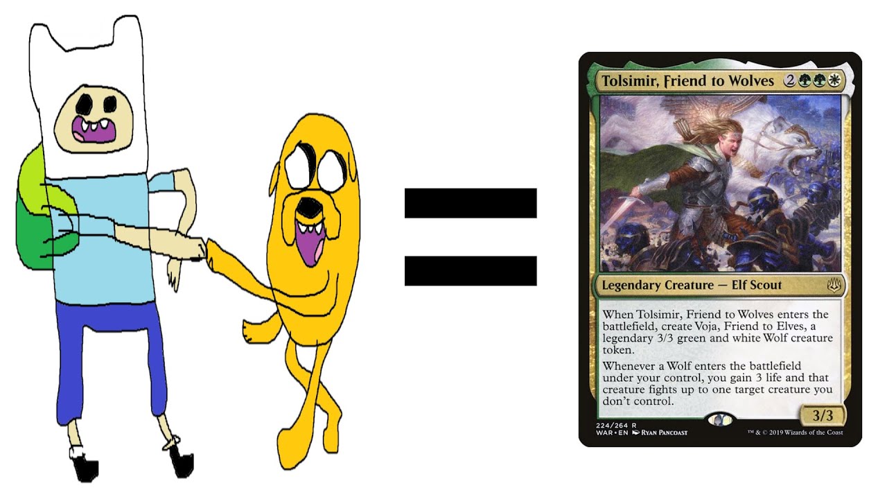 I made Finn and Jake from Adventure Time in MTG - YouTube