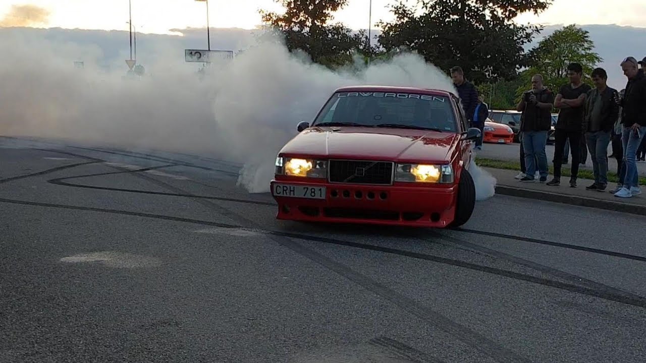 Sick Tuned Volvo 745 Burnout (Two Step?) - YouTube