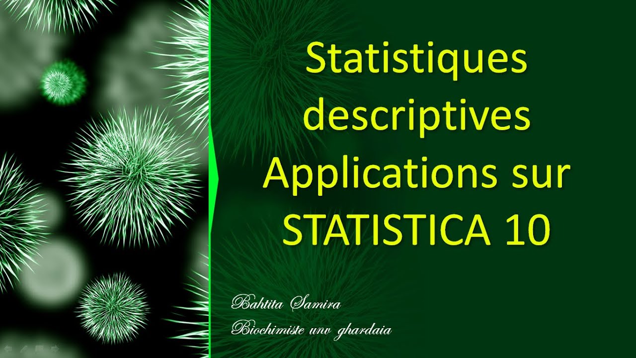 STATISTICA 10 - YouTube