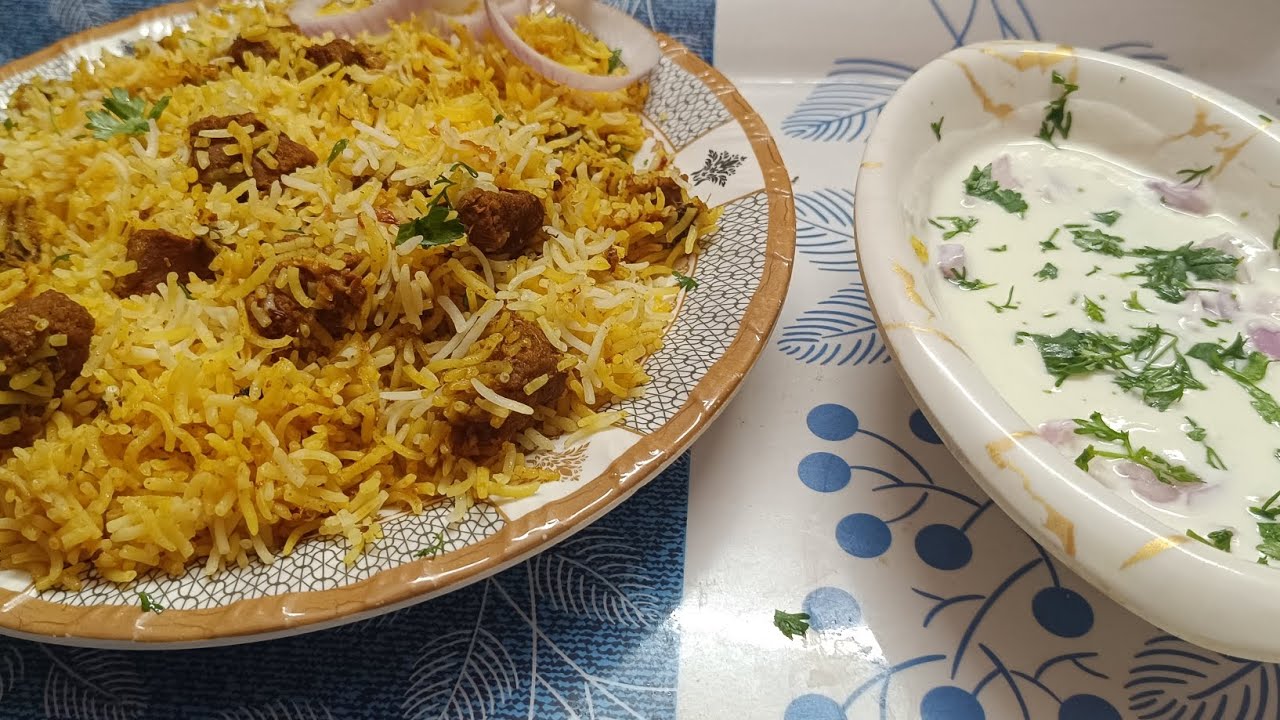 Hyderabadi aqni ki mutton biryani||Hyderabadi mutton biryani - YouTube