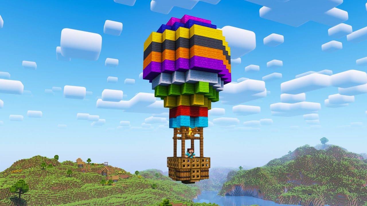 Build Your Own AMAZING Minecraft Hot Air Balloon! - YouTube