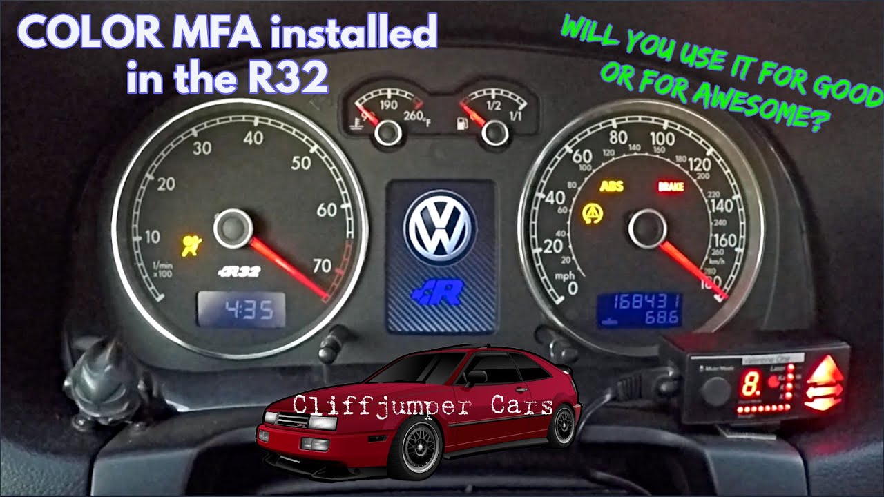 We installed a Color MFA in our Mk4 R32!! - YouTube