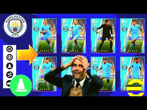 Manchester city club selection pack max ratings and training |efootball ...